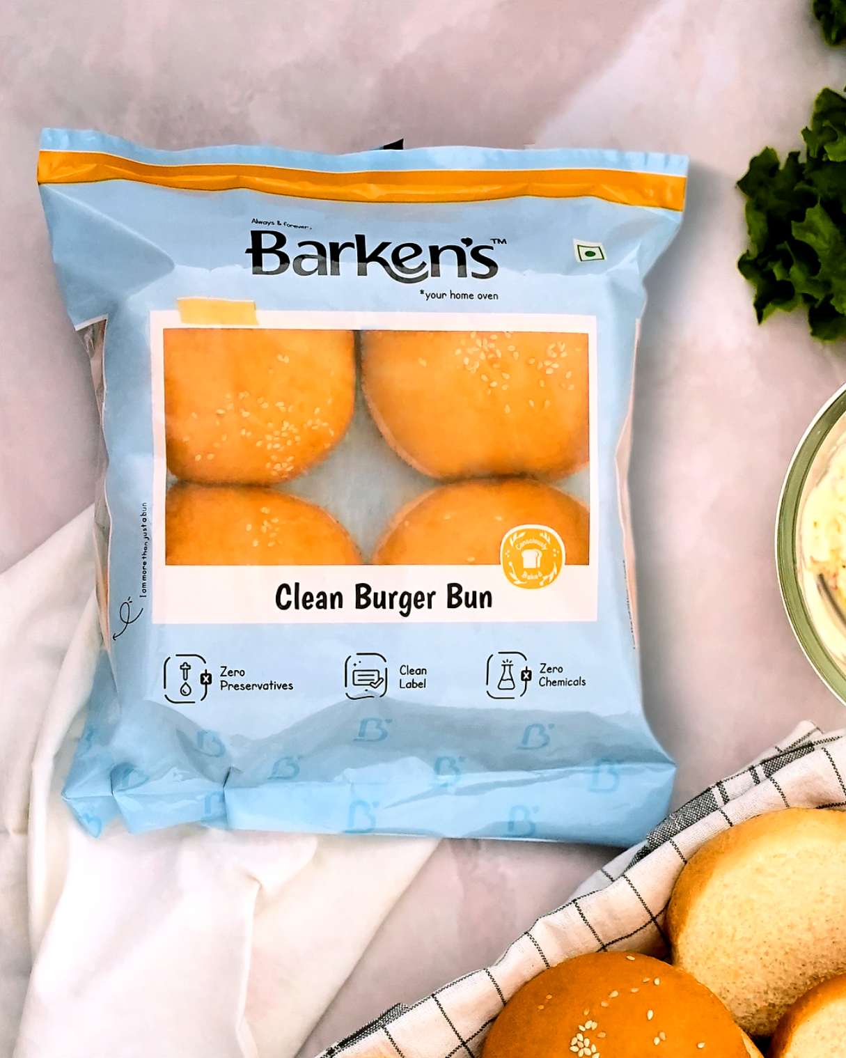 Clean Burger Bun - Barken's – Barken's